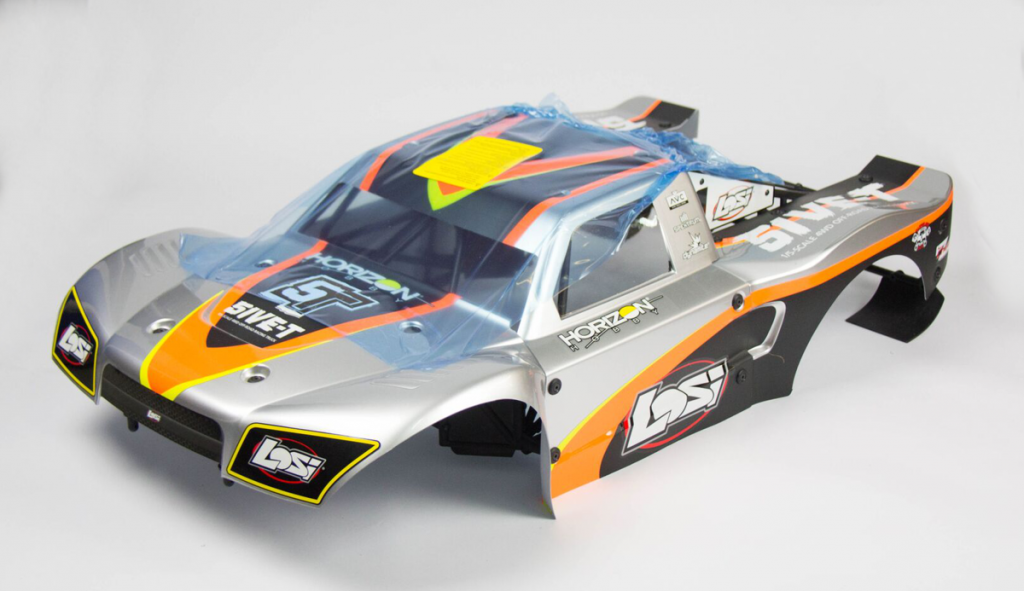 Losi 5ive-T 5T Bodyshell and Cage SILVER